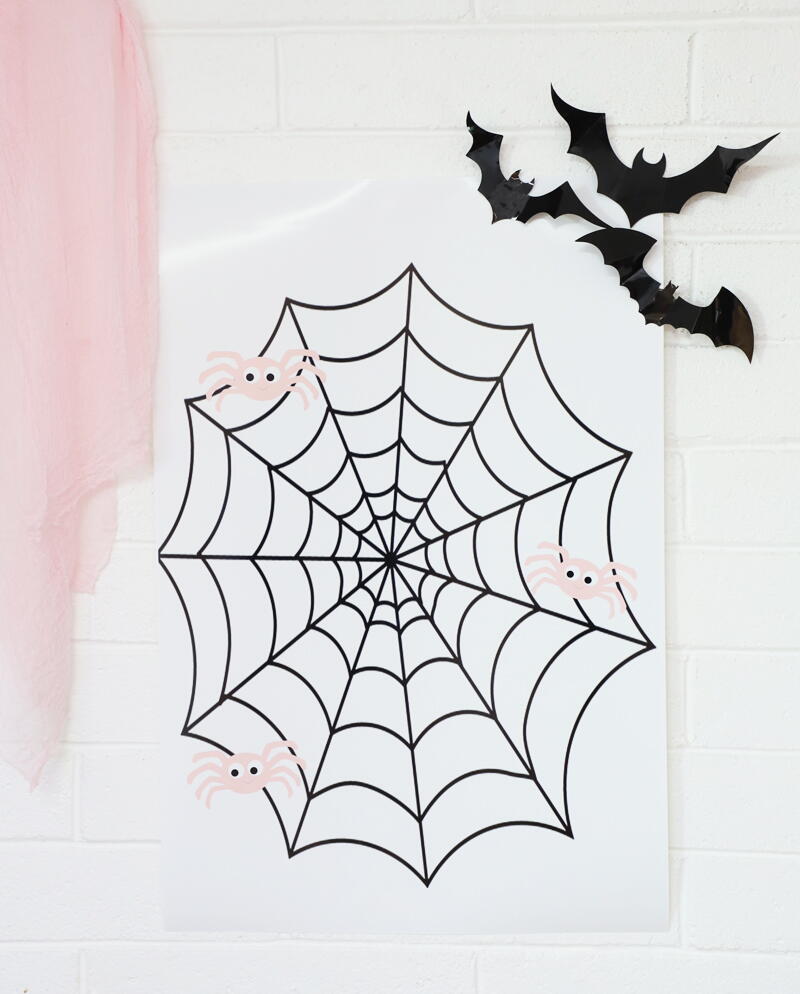Printable Pin The Spider On The Web | AllFreeHolidayCrafts.com