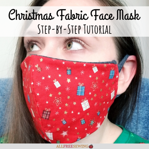DIY Festive Christmas Fabric Face Mask [Printable Templates ...