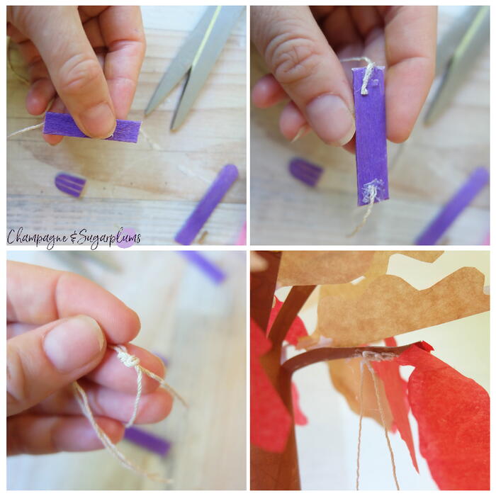 Paper Towel Fall Tree Kids Craft | FaveCrafts.com