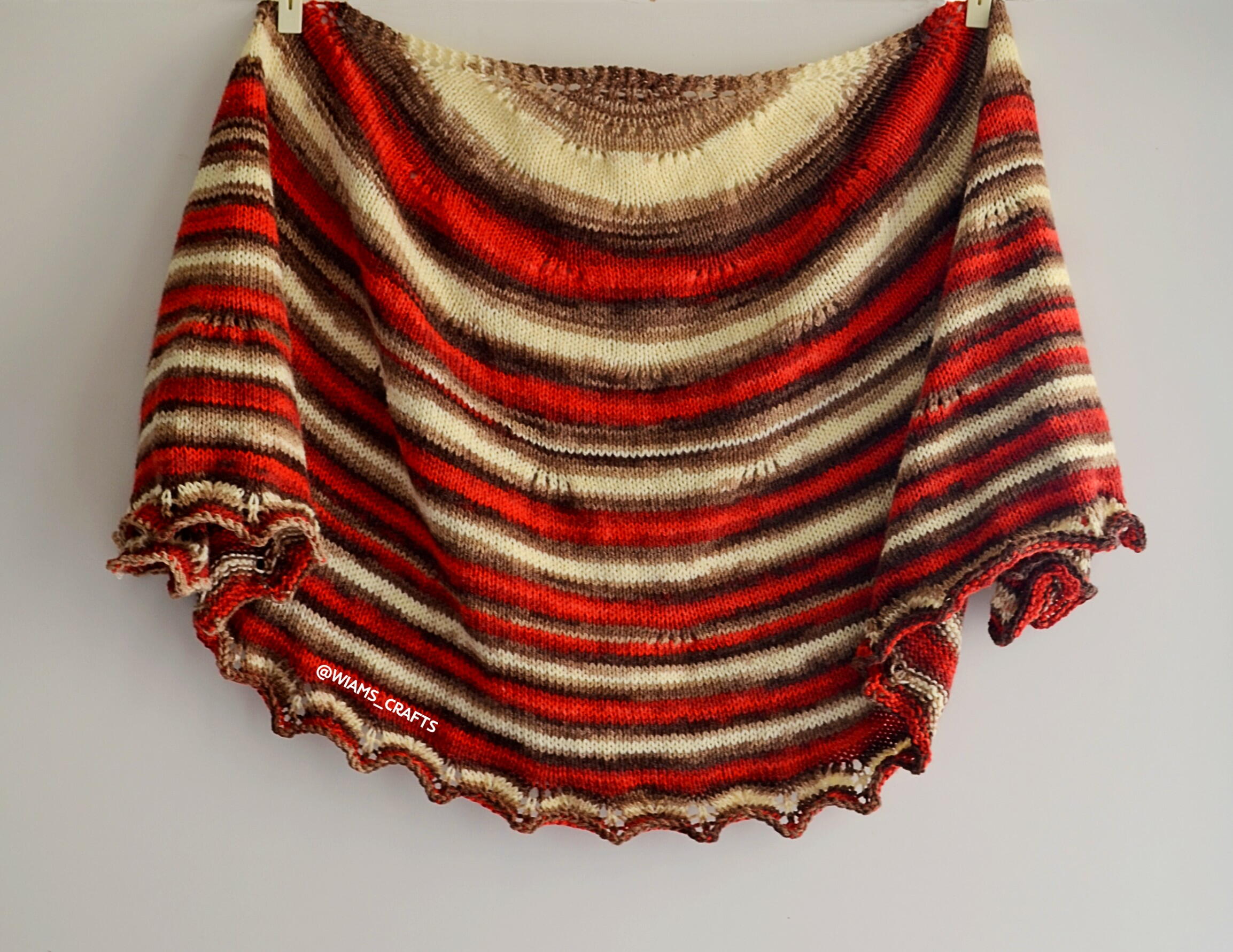Mocha Cherry Shawl | FaveCrafts.com