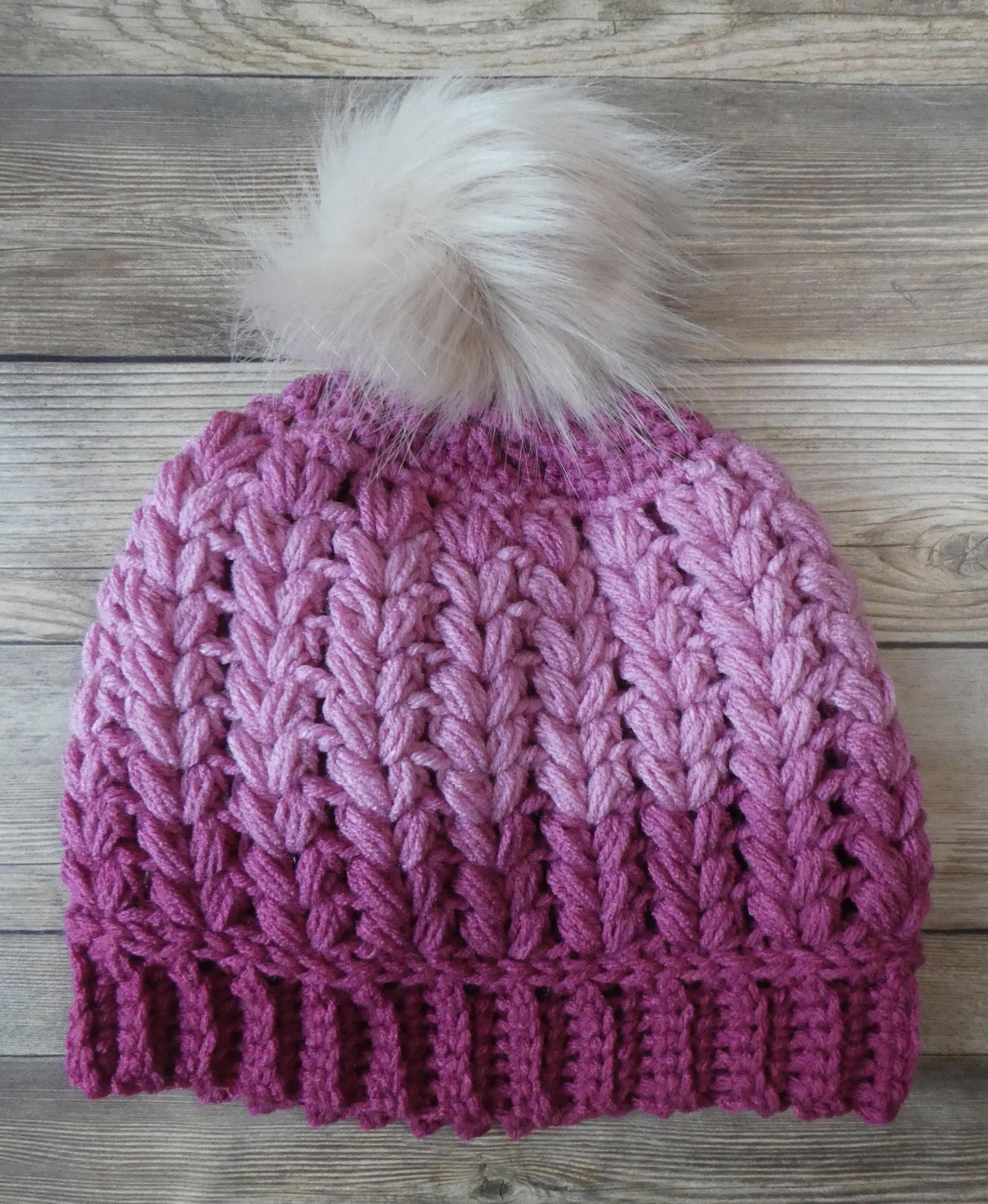 Pretty Puff Beanie | FaveCrafts.com