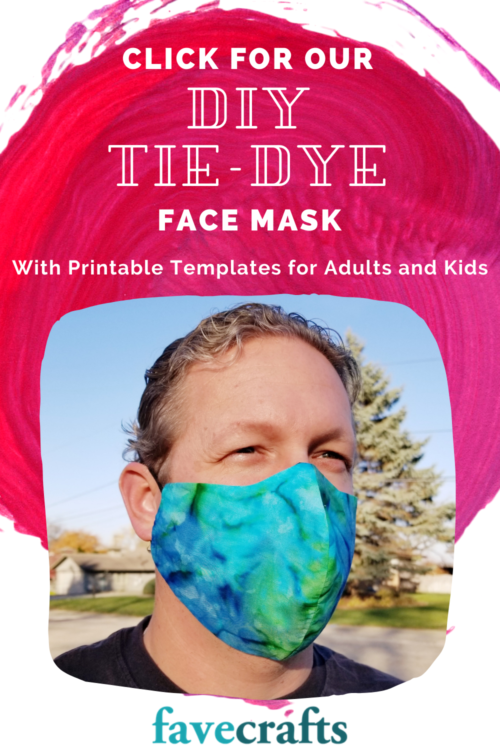 Tie Dye Mask DIY | FaveCrafts.com