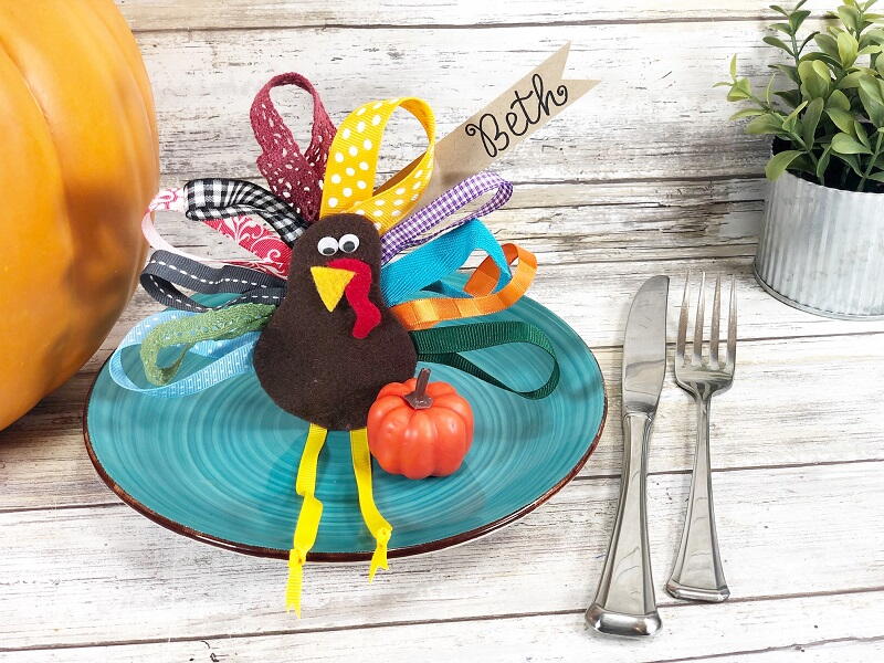 Rainbow Ribbon Turkey Decorations For Thanksgiving ...