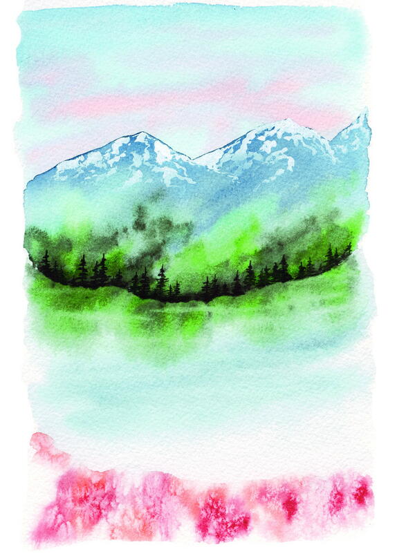 A Peaceful Wild Watercolor | FaveCrafts.com
