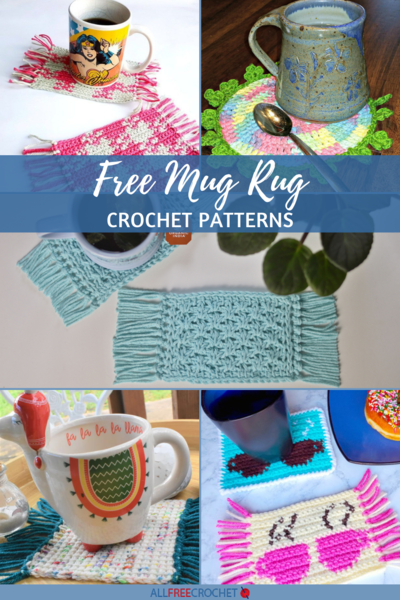 17 Free Crochet Mug Rug Patterns | AllFreeCrochet.com