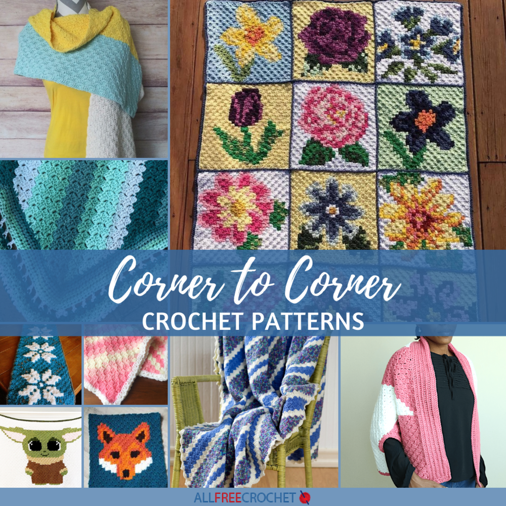 50 Free Corner to Corner Crochet Patterns | AllFreeCrochet.com