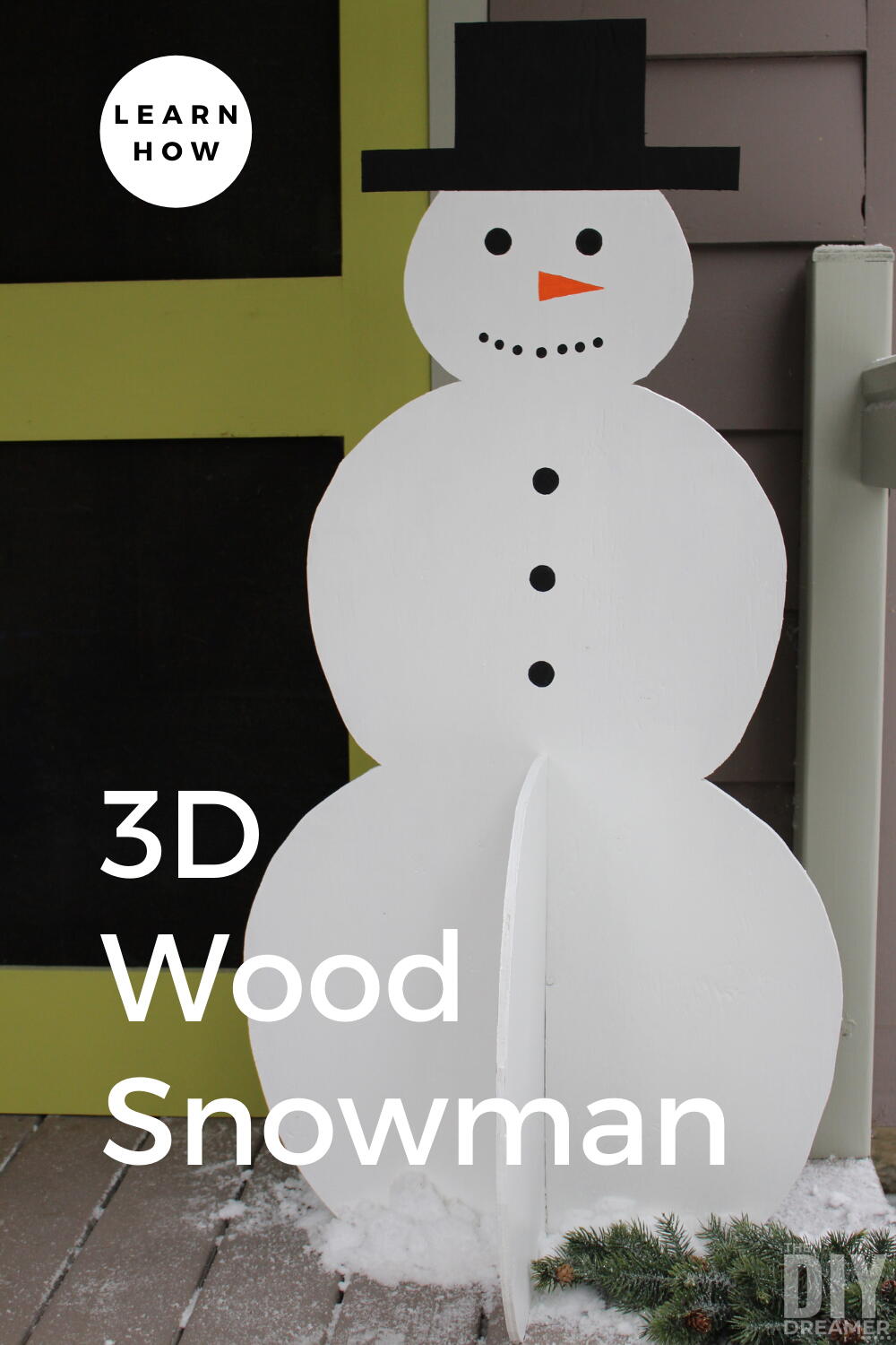 3d Wood Snowman | AllFreeChristmasCrafts.com