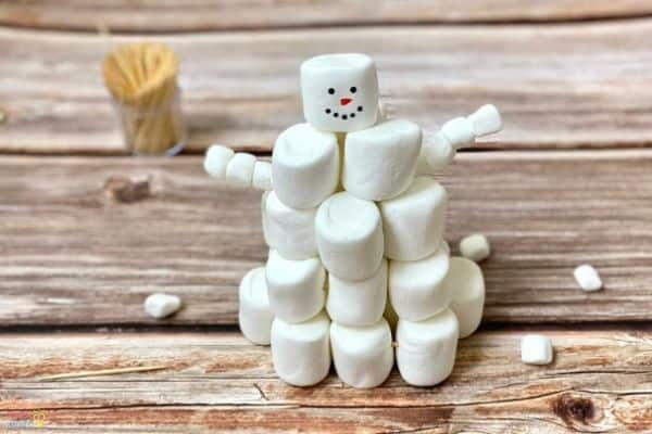 Tallest Marshmallow Snowman Challenge | AllFreeHolidayCrafts.com