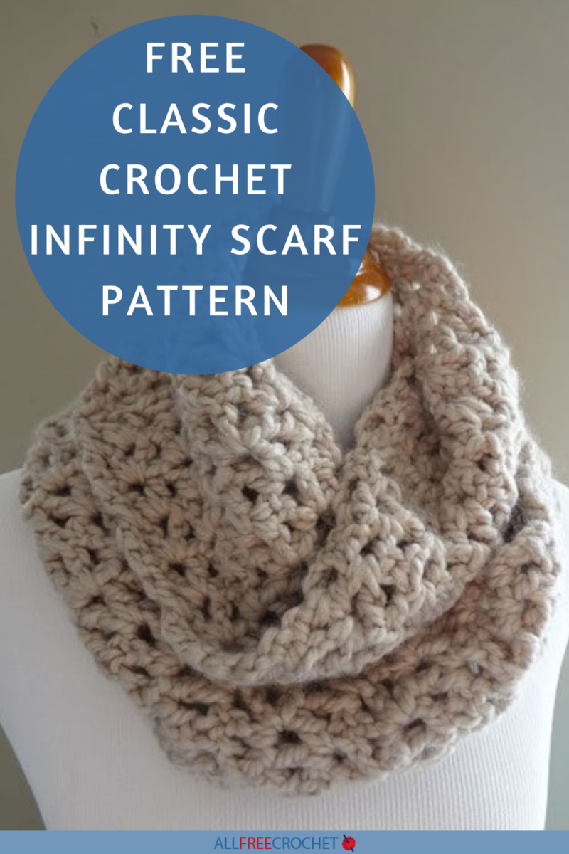 Artfully Simple Infinity Scarf | AllFreeCrochet.com