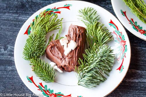 Mini Yule Log Cakes | RecipeLion.com