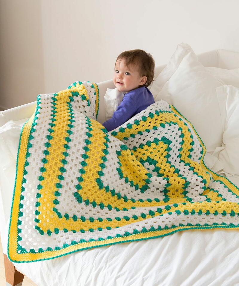 Crocheted Crib Afghan | AllFreeCrochet.com