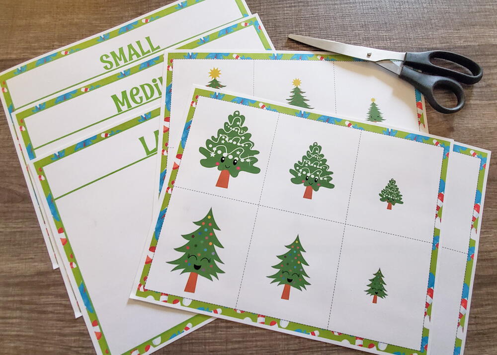 Christmas Tree Sorting Activity Printable | AllFreeChristmasCrafts.com