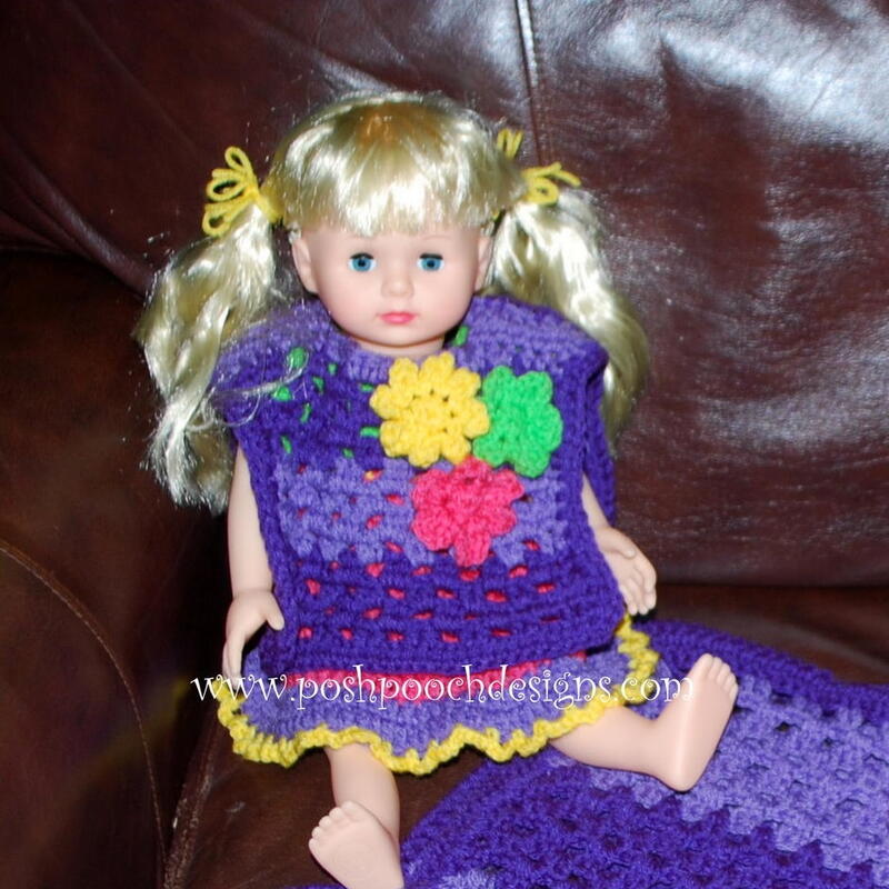 Doll Spring Poncho | AllFreeCrochet.com