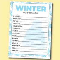 Winter Word Scramble | FaveCrafts.com