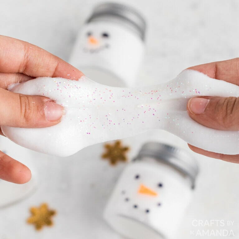 Snowman Slime | FaveCrafts.com