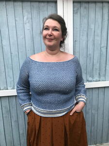 Stained Glass Tunisian Sweater | AllFreeCrochet.com