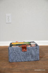 Diy Felt Storage Cardboard Box | FaveCrafts.com