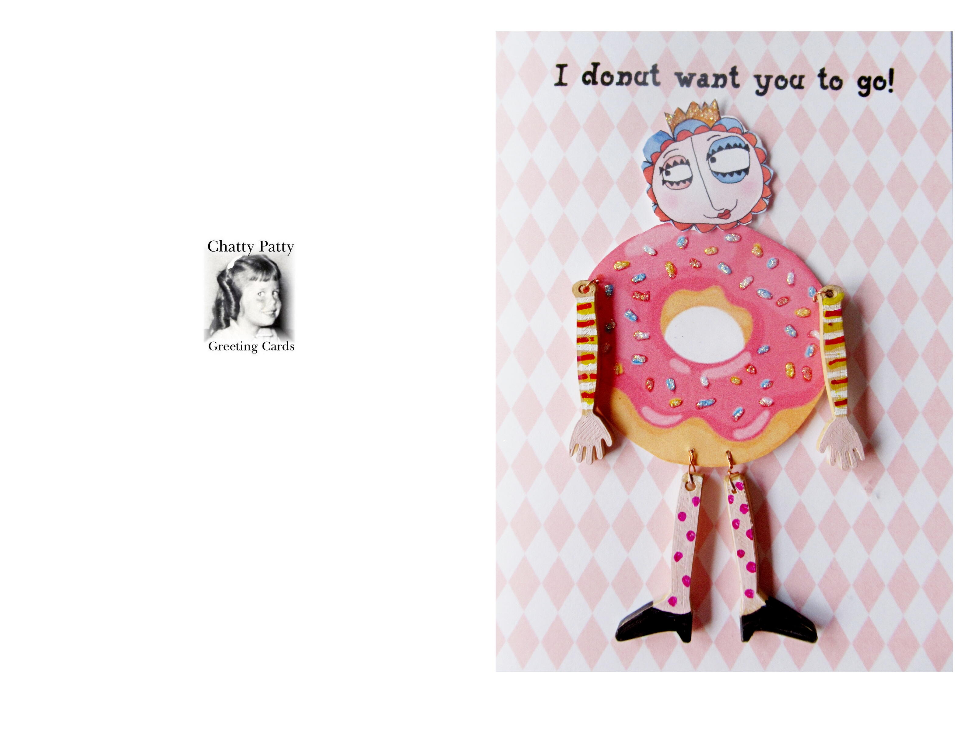 Free Printable Donut Greeting Card | AllFreePaperCrafts.com