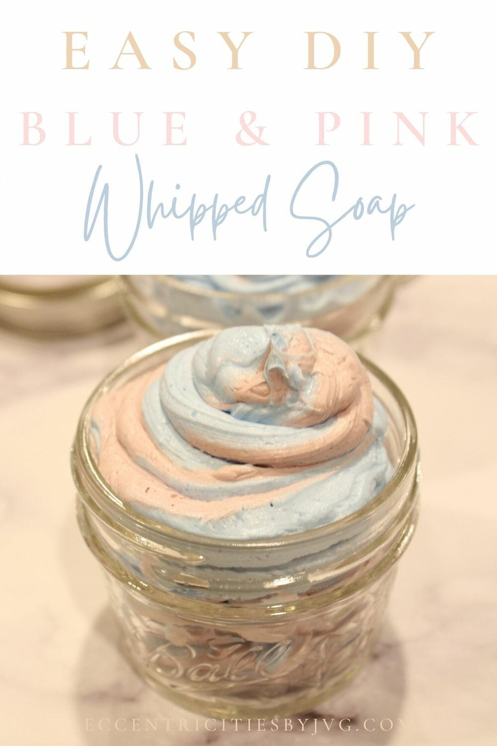 Baby Blue And Pink Super Skin Loving Whipped Soap | DIYIdeaCenter.com