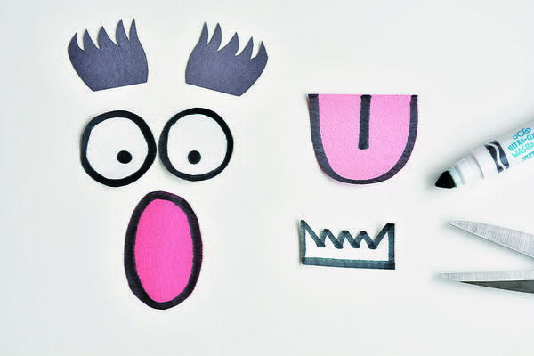Simple Folded Paper Puppets | FaveCrafts.com