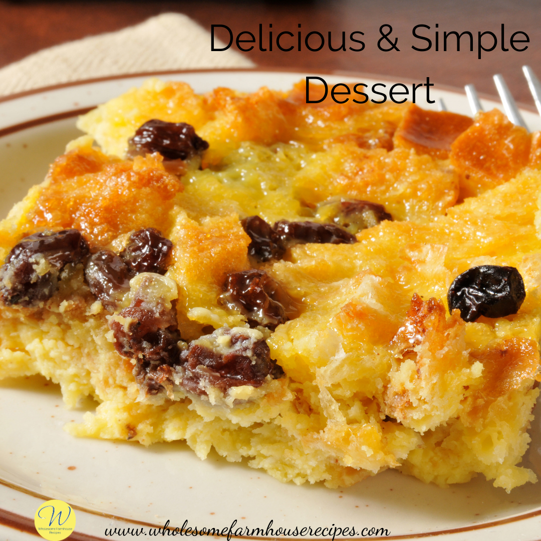 Classic Bread Pudding With Vanilla Sauce | RecipeLion.com