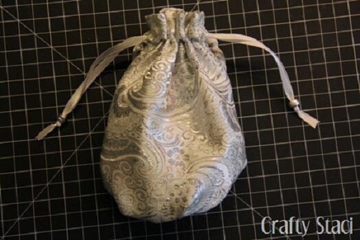 Fancy Drawstring Wristlet | AllFreeSewing.com