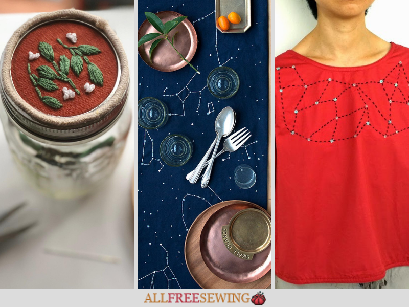 35+ Free Embroidery Patterns and Tutorials | AllFreeSewing.com