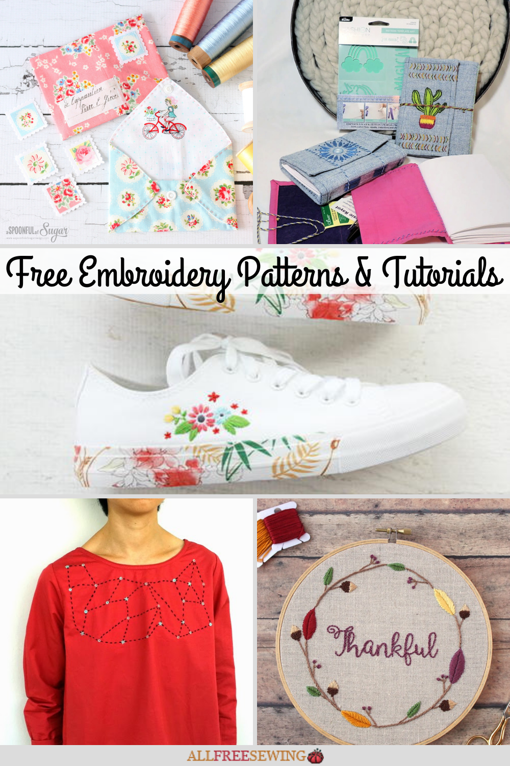 35+ Free Embroidery Patterns and Tutorials | AllFreeSewing.com