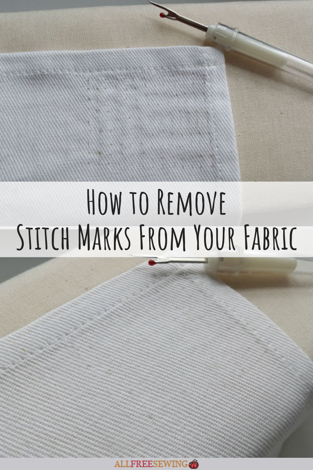 How to Remove Stitch Marks From Fabric | AllFreeSewing.com