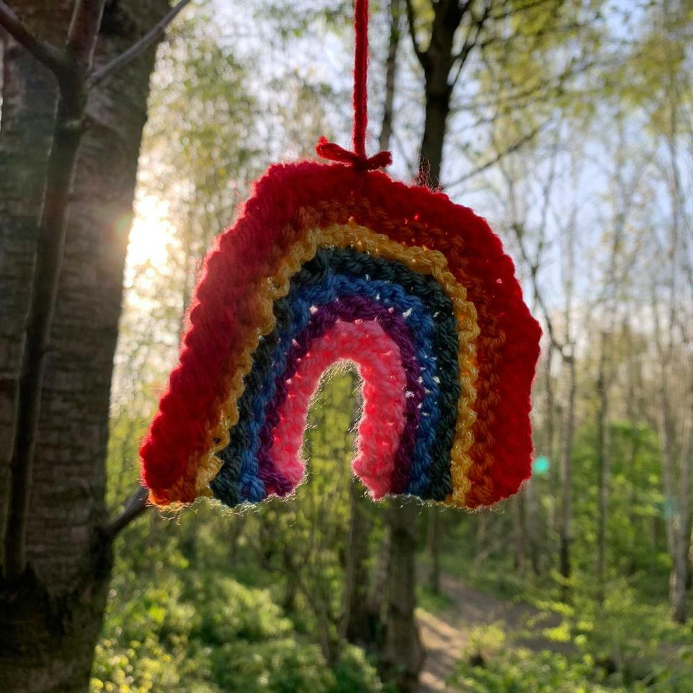 Mini Rainbow Knitting Pattern | AllFreeKnitting.com