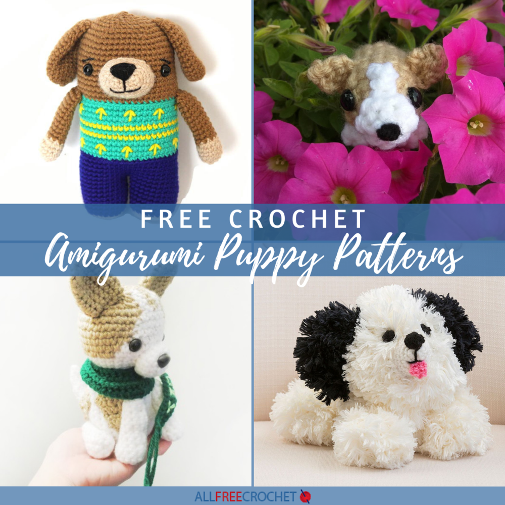 15+ Free Amigurumi Puppy Crochet Patterns | AllFreeCrochet.com