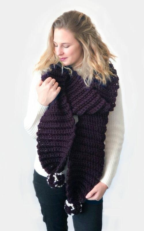 Cleo Chunky Super Scarf | AllFreeCrochet.com
