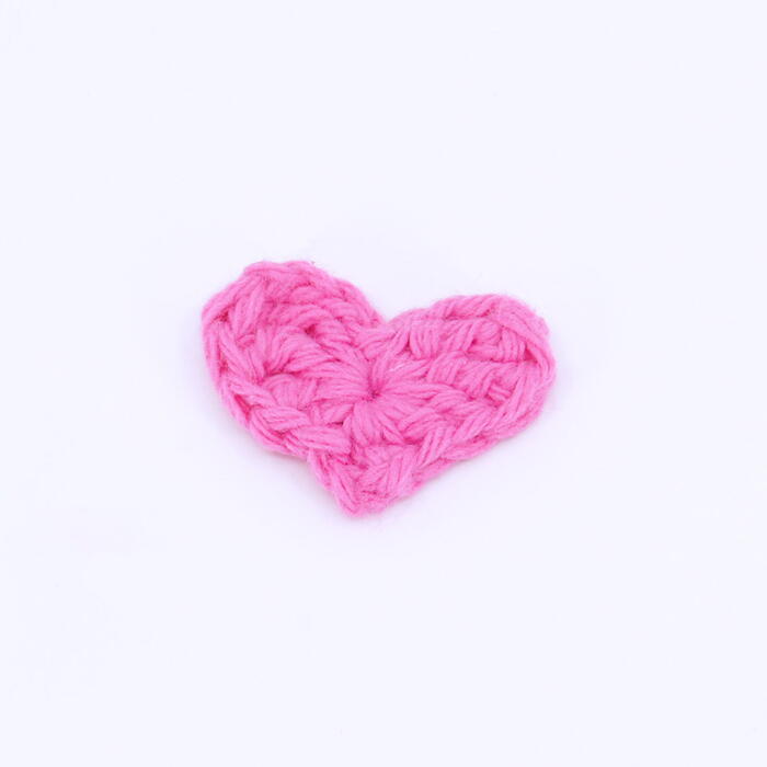Mini Flat Heart Crochet Pattern | AllFreeCrochet.com