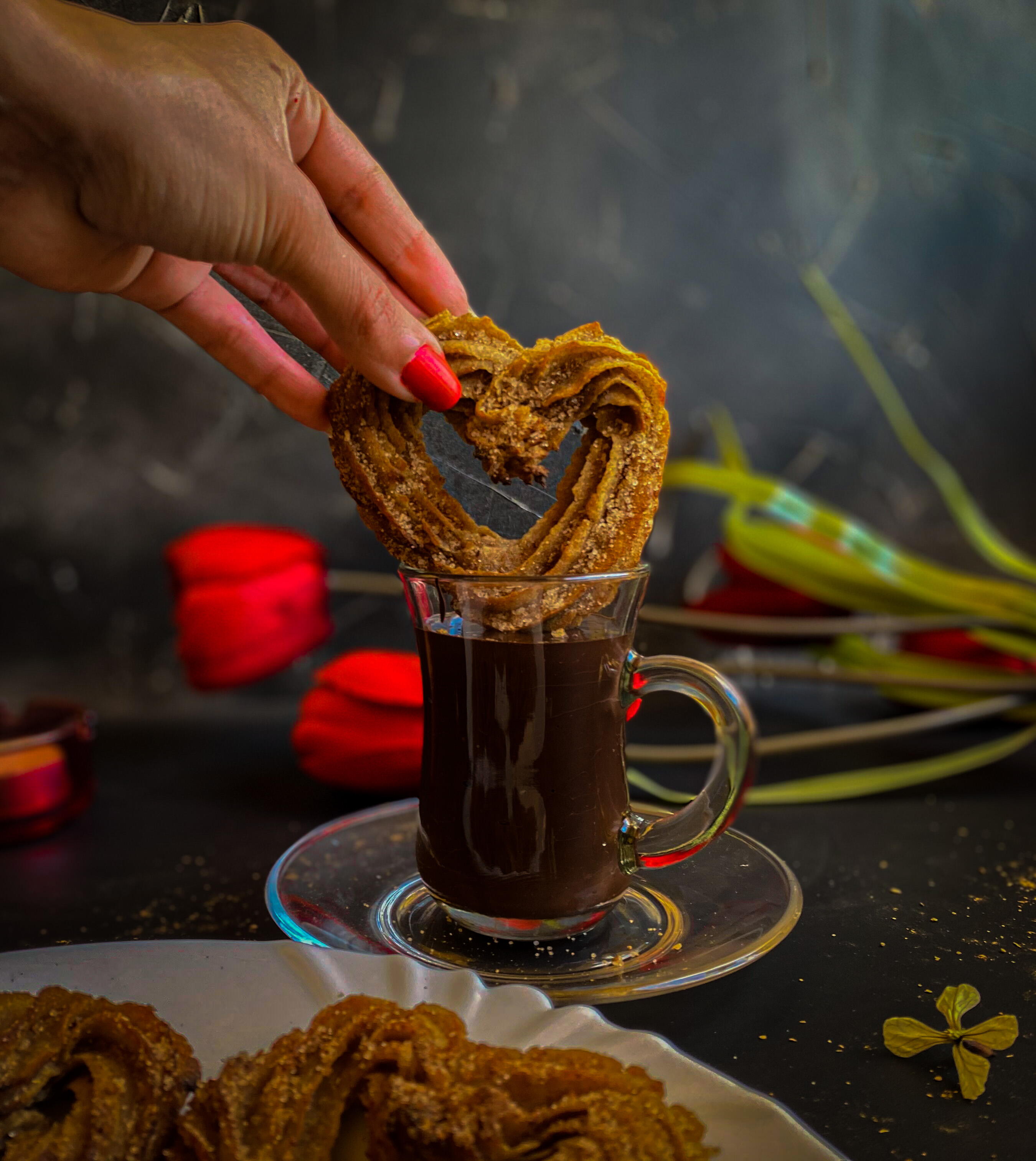 Authentic Healthier Spanish Heart-shaped Churros | RecipeLion.com