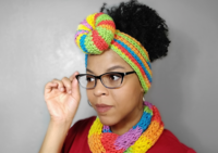 Top Knot Crochet Headband | AllFreeCrochet.com