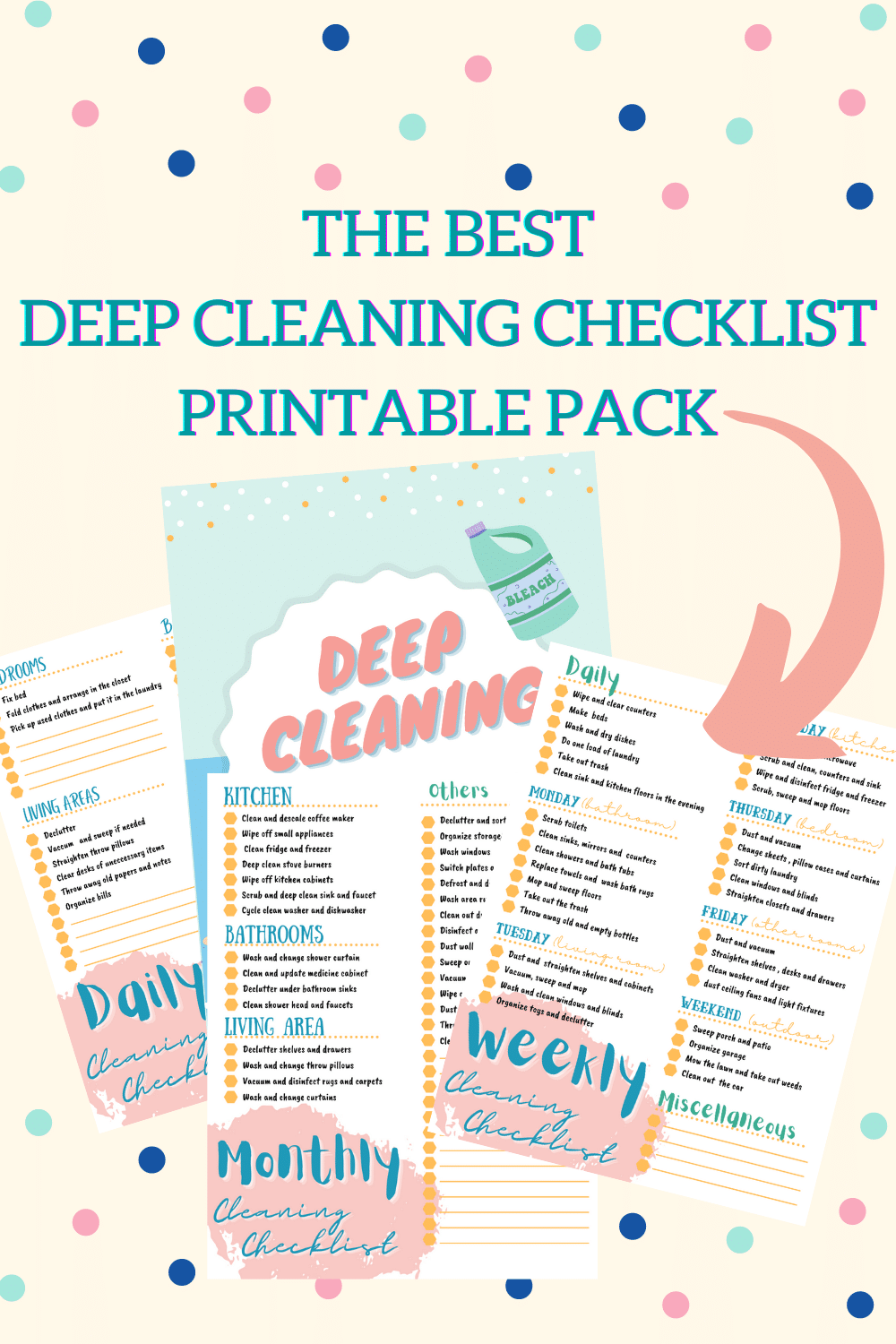 Deep Cleaning Checklist | DIYIdeaCenter.com