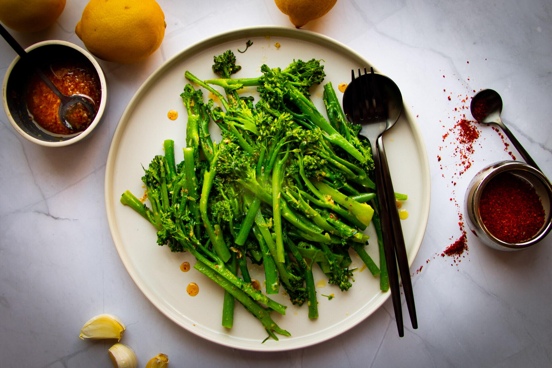 Sautéed Broccolette With Garlic, Lemon And Aleppo Chili | RecipeLion.com