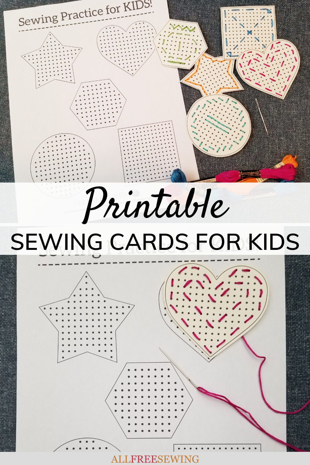 Printable Sewing Cards for Kids (Free PDF) | AllFreeSewing.com