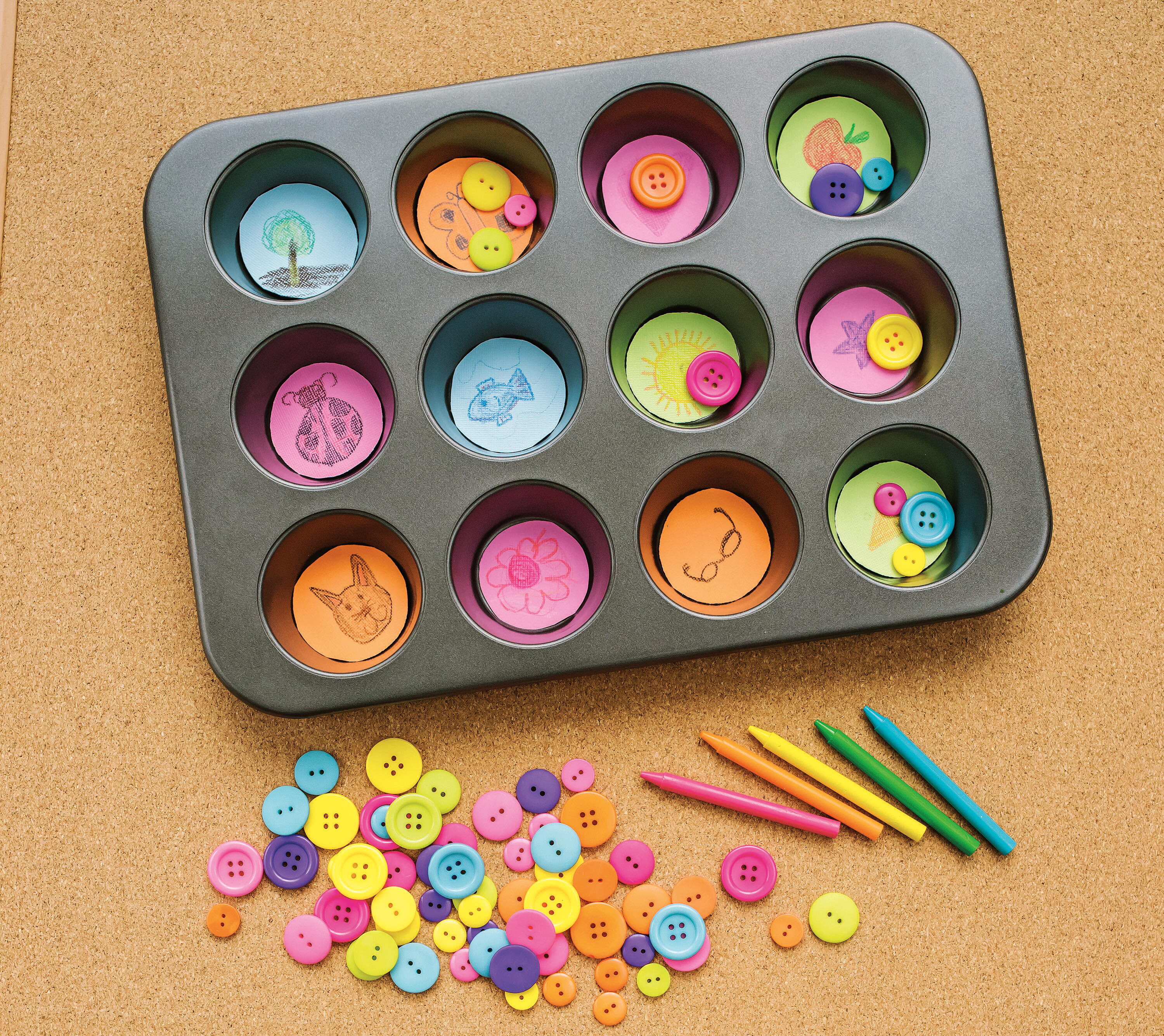 Muffin Tin Syllable Counting | FaveCrafts.com