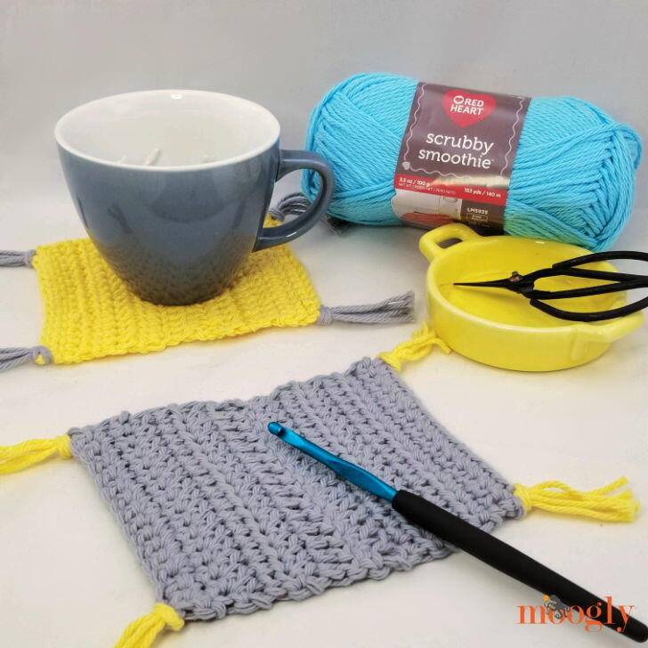 Learn To Crochet Mug Rug | AllFreeCrochet.com