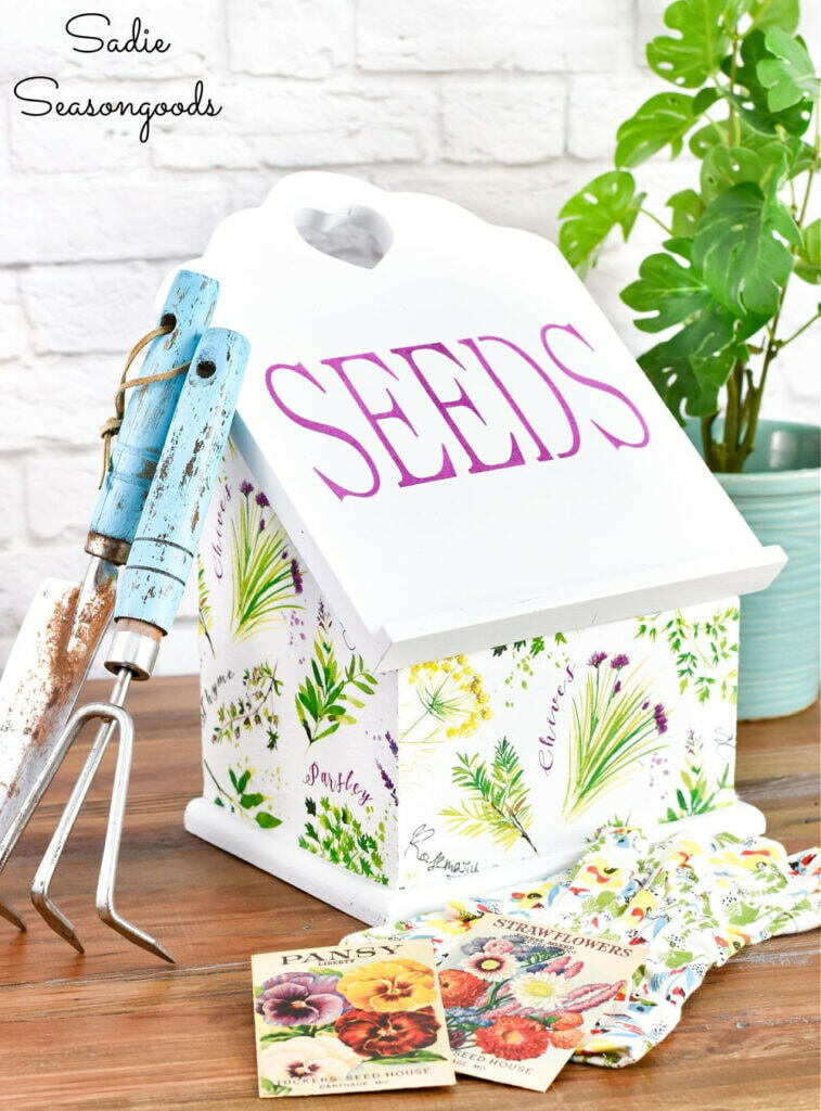 Upcycled Seed Storage Box | DIYIdeaCenter.com