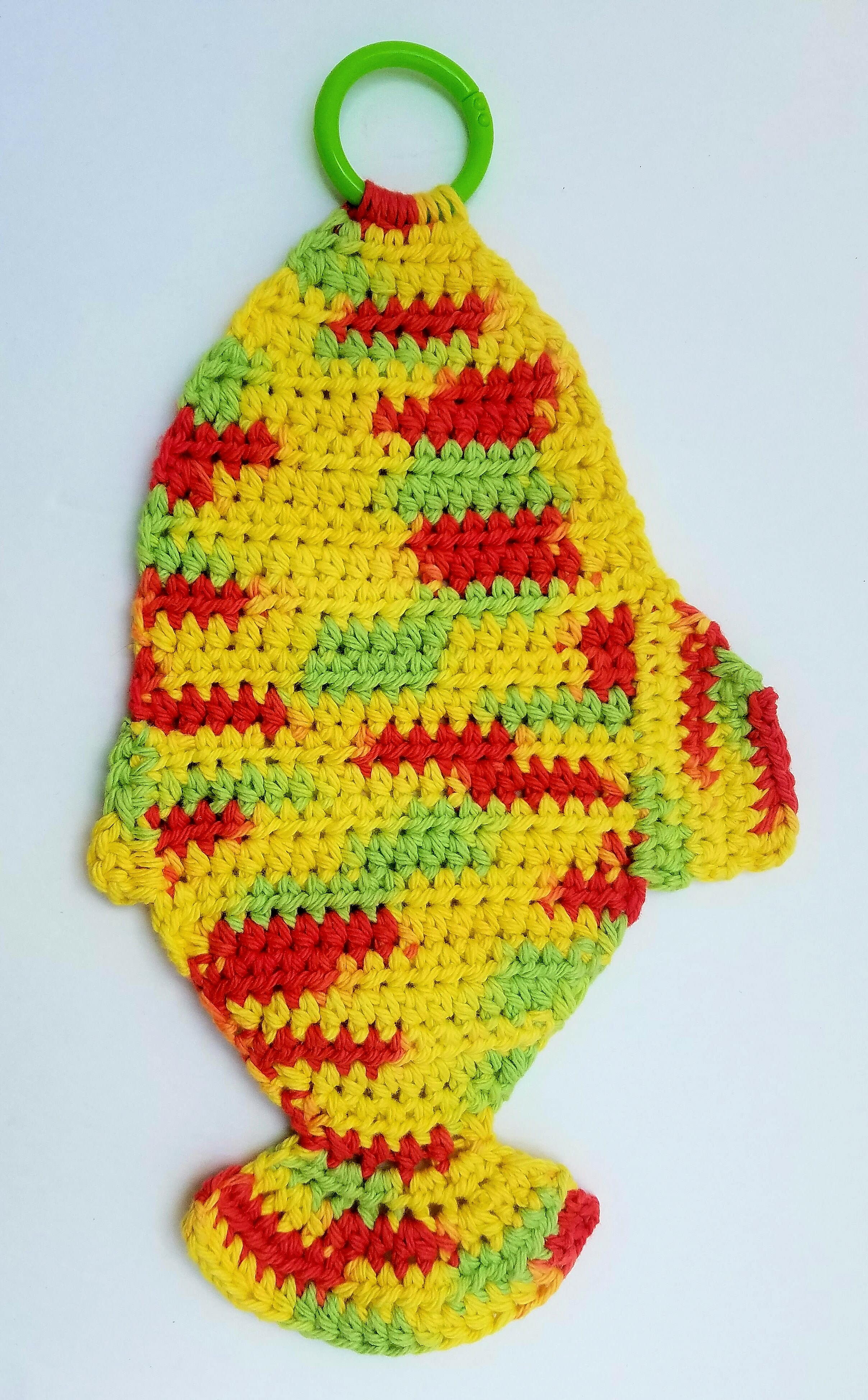 Fish Dish Towel | AllFreeCrochet.com