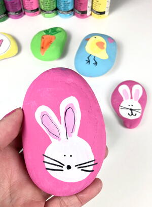 Spring Kindness Rock Painting | FaveCrafts.com