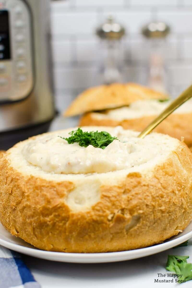 The Easiest Pressure Cooker Clam Chowder To Make From Scratch ...