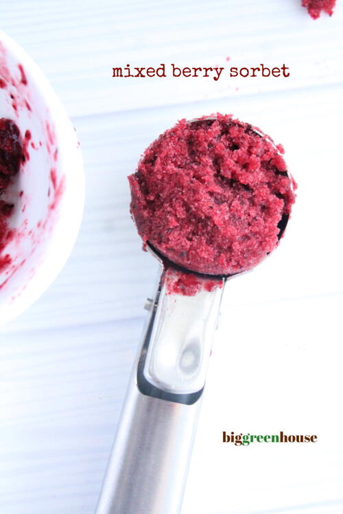 Mixed Berry Sorbet | RecipeLion.com