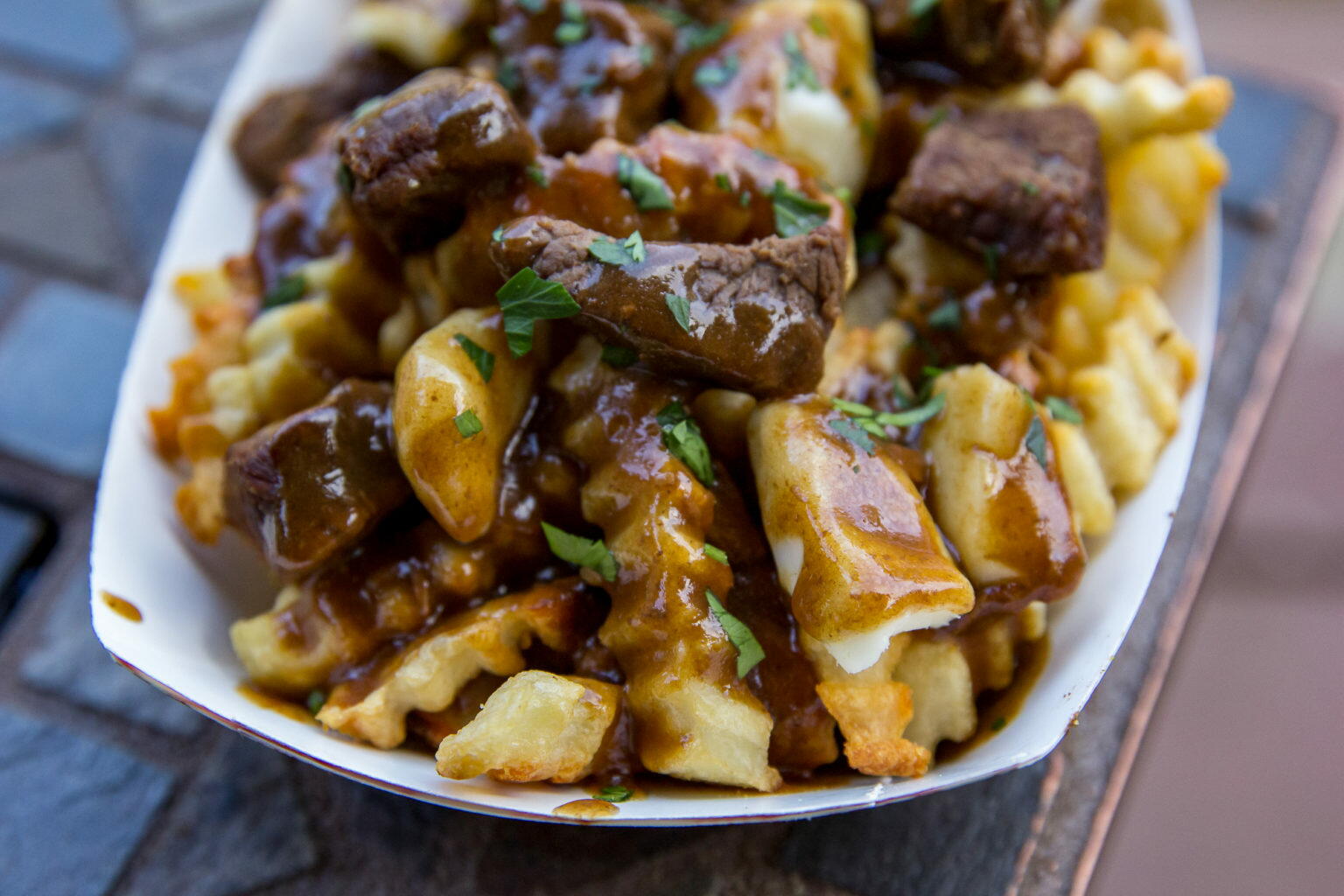 Traeger Poutine With Beef Tips | RecipeLion.com