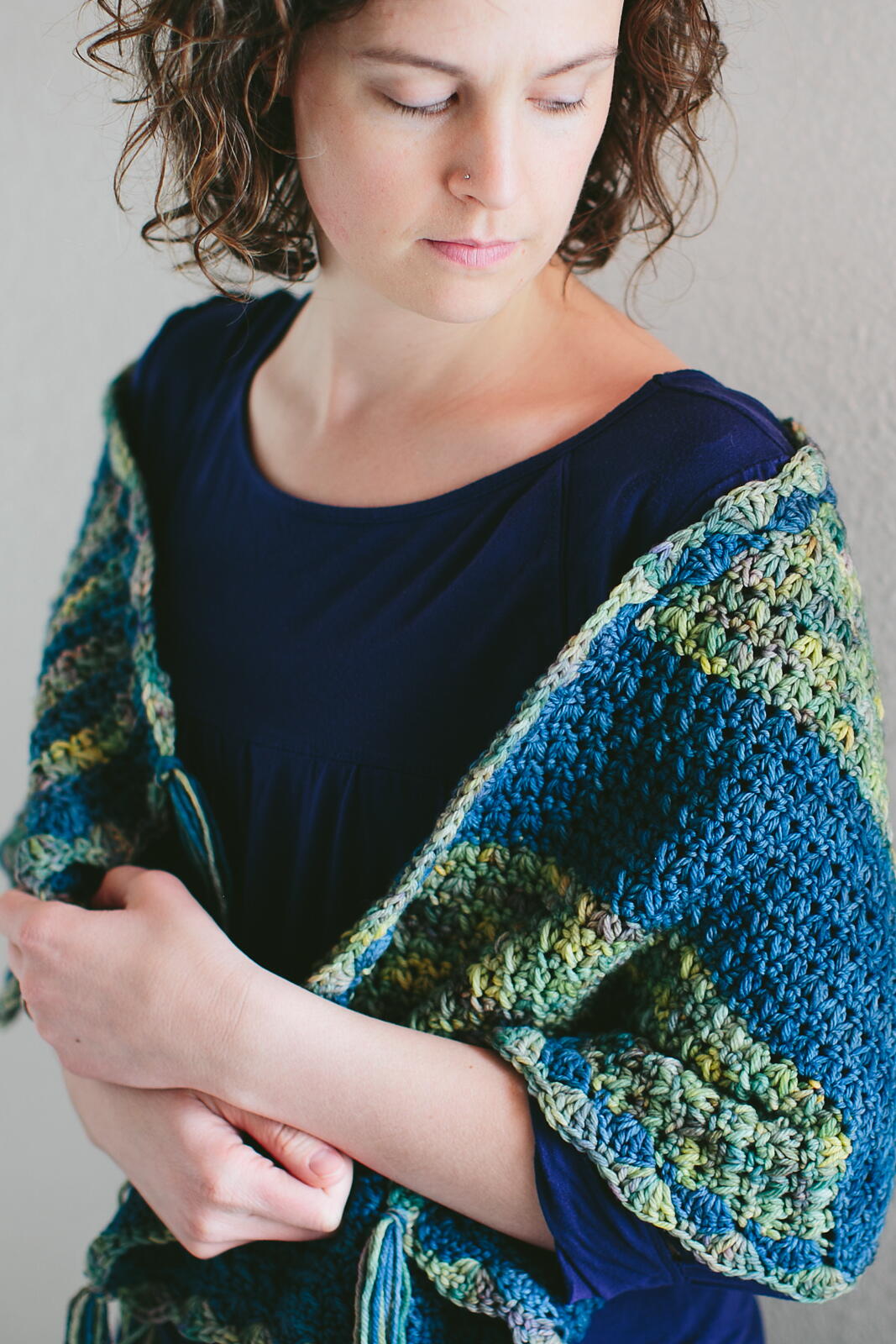 Trinity Stitch Prayer Shawl | AllFreeCrochet.com