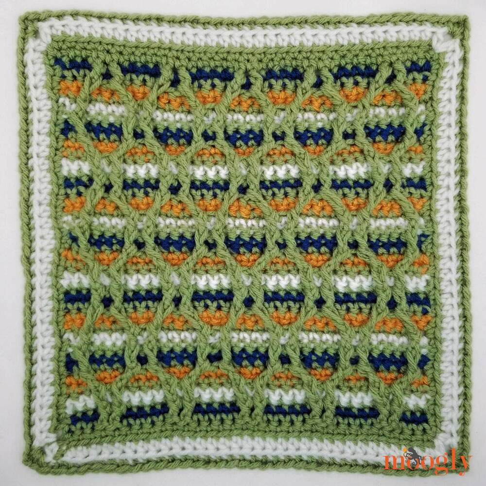 Diagonal Box Stitch Crochet Granny Square | FaveCrafts.com