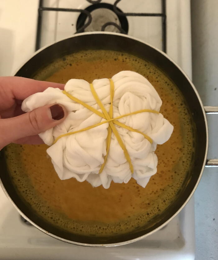 How to Naturally Tie Dye with Turmeric | FaveCrafts.com