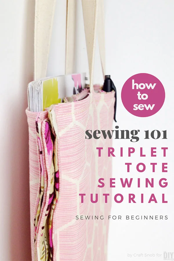 The Triplet Tote | AllFreeSewing.com